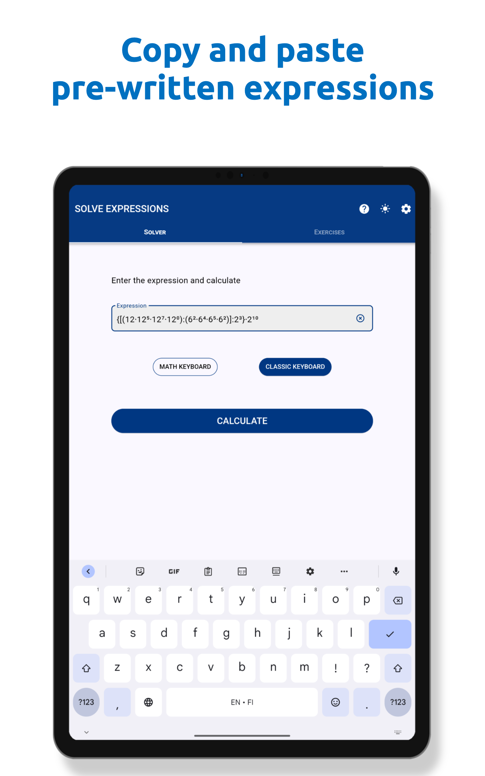 Solve expressions - App on Amazon Appstore