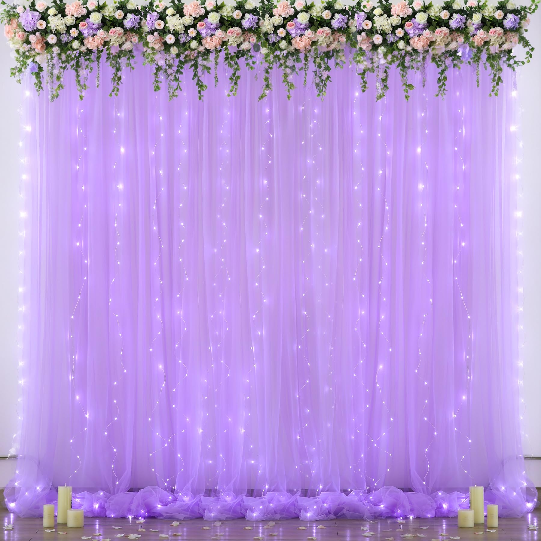 Violet Tufted Printed Backdrop Backdrop Express