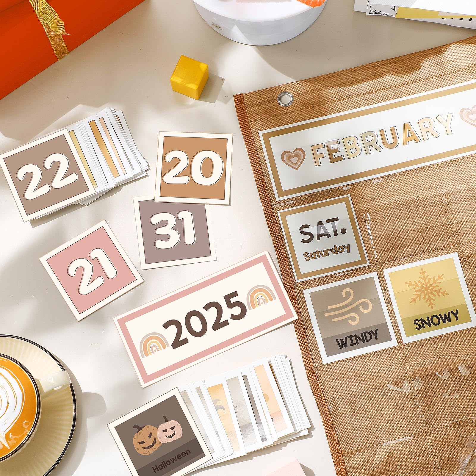 Snapklik.com : Sinload Classroom Calendar Pocket Chart Set Calendar ...