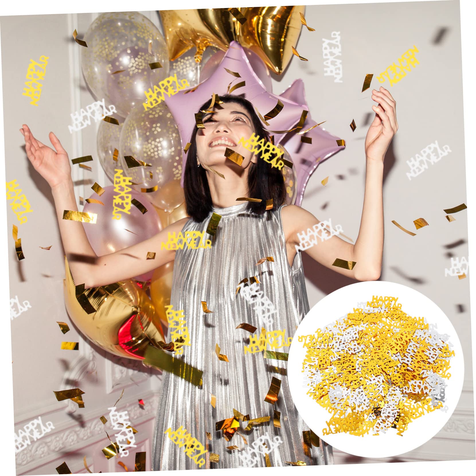 Plastic Confetti Decorations Golden Plastic Confetti For Decor With