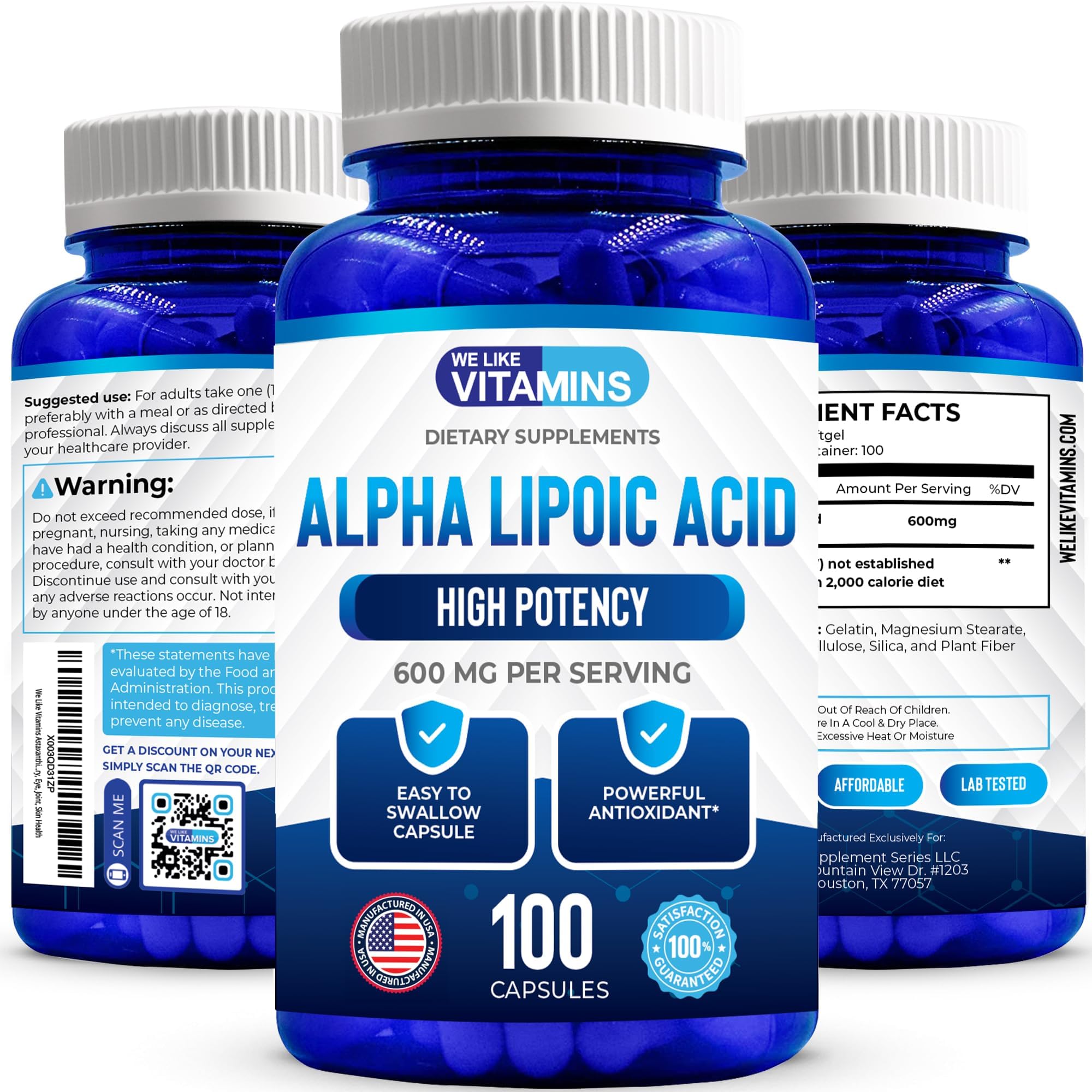 Amazon.com: Superior Labs Alpha Lipoic Acid - Pure Non-GMO ALA 600mg (4 ...