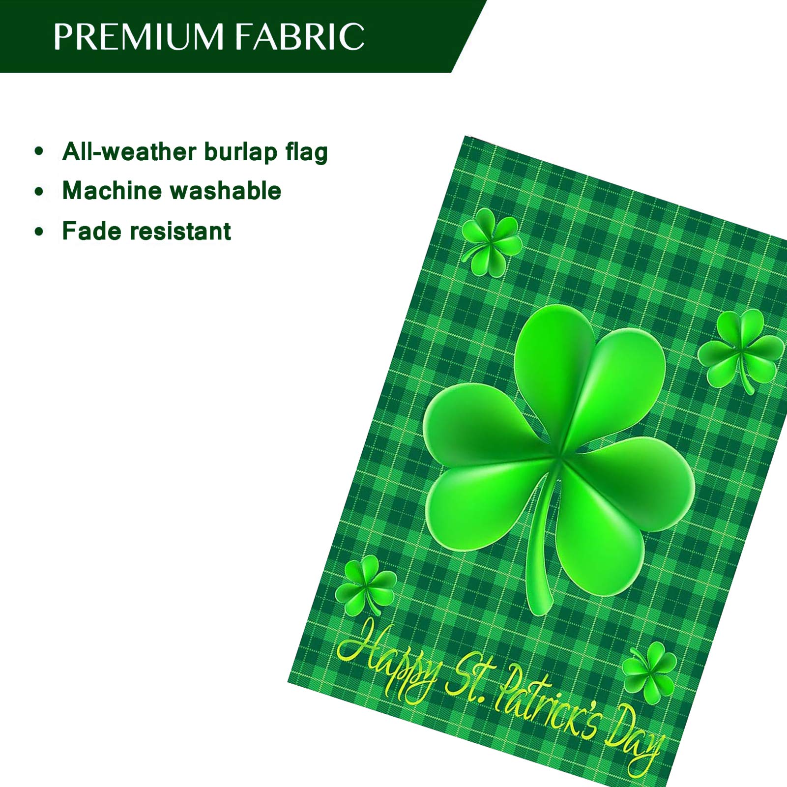 Snapklik.com : WENWELL Happy St Patricks Day House Garden Flags ...