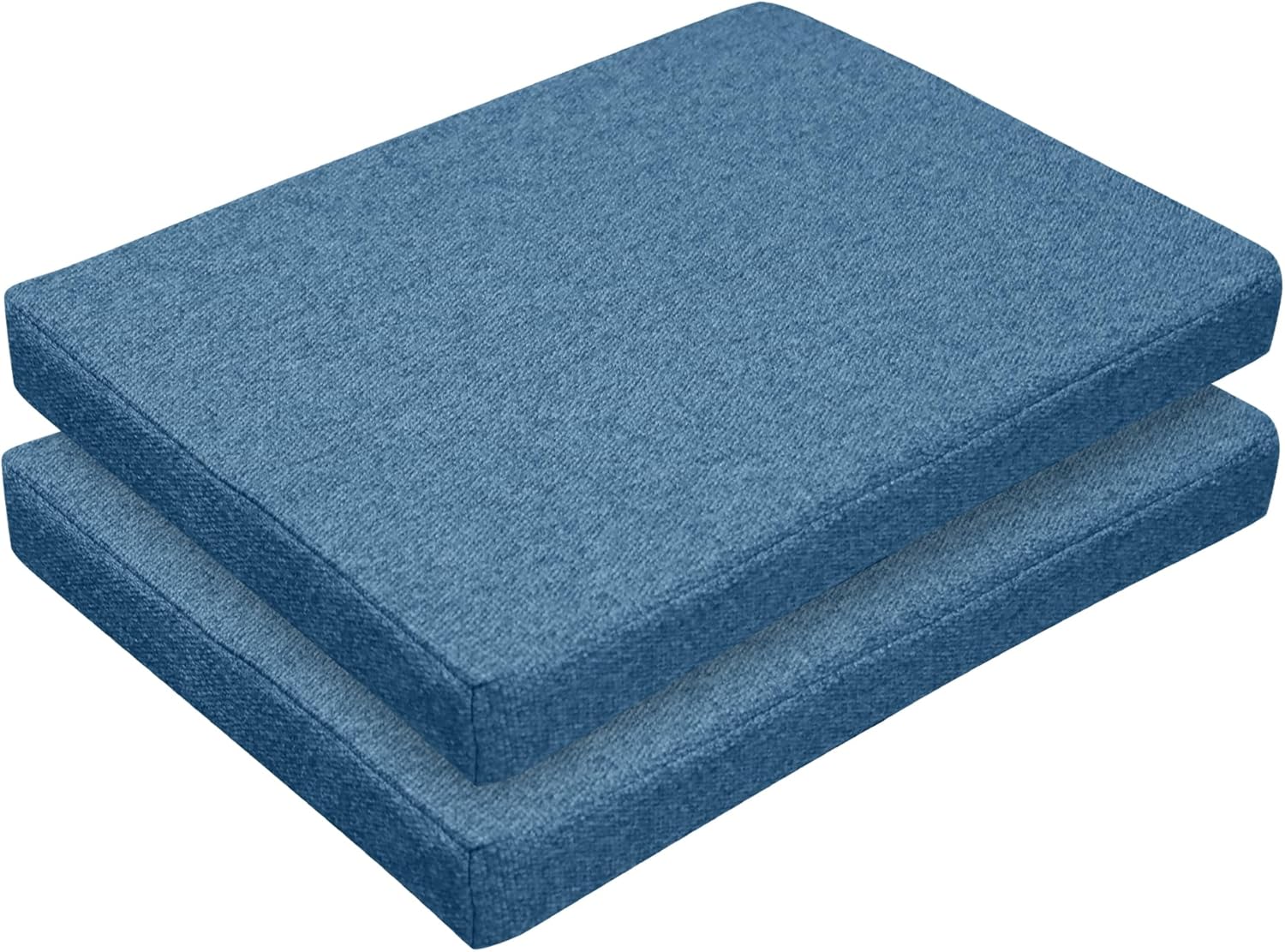 Amazon.com: YOLOJSDI Blue Rectangle Bar Stool Cushions, Non-Slip, High ...