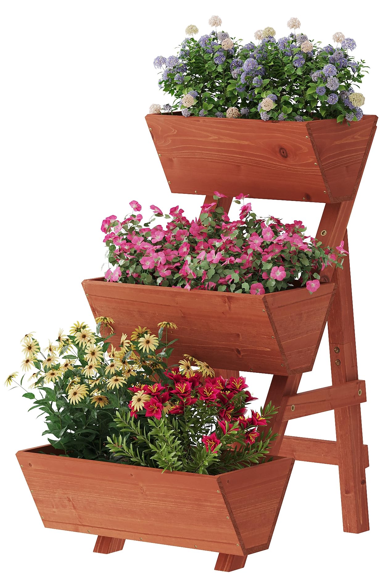 Snapklik.com : Raised Garden Bed, 3 Tier Small Vertical Garden Planter ...
