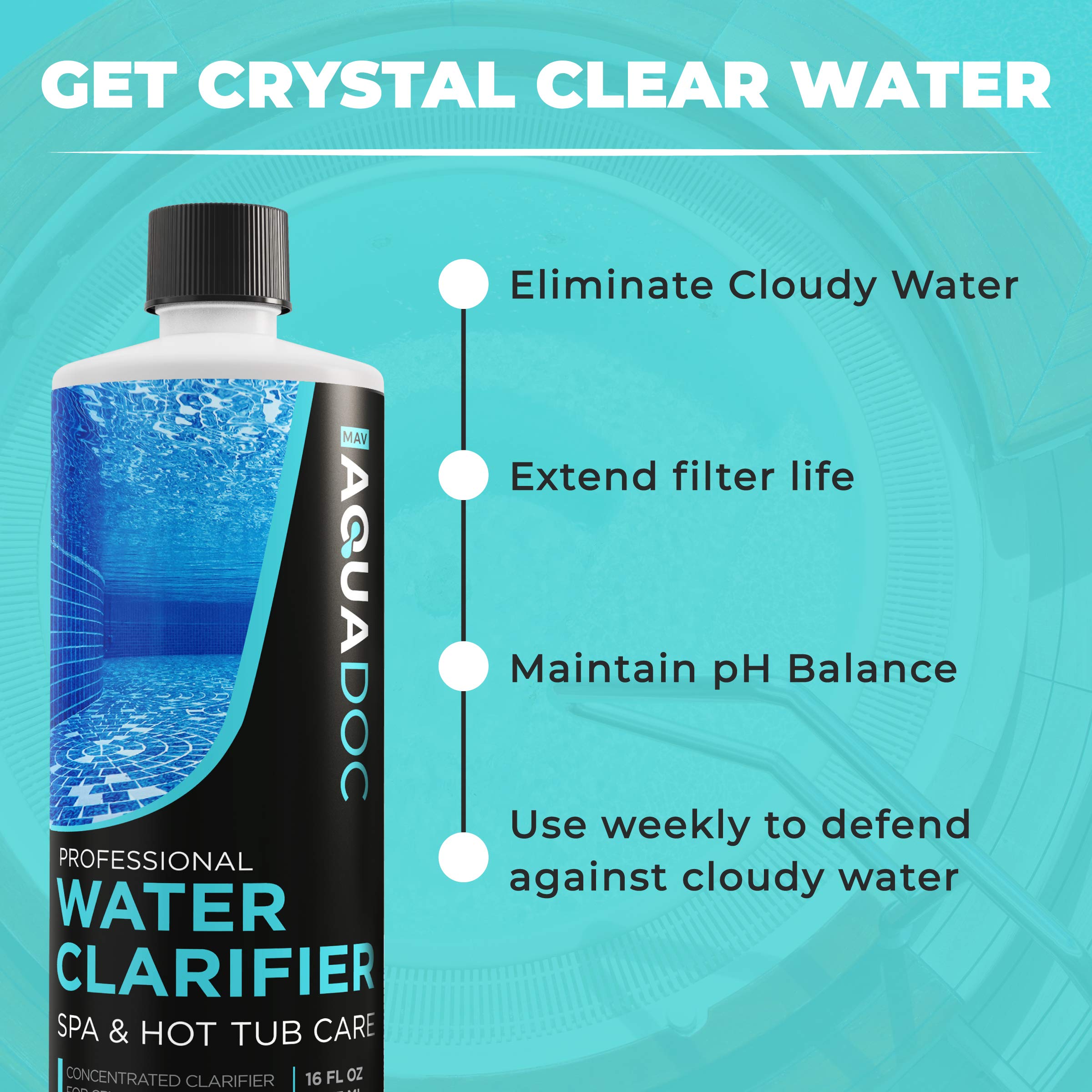 Snapklik.com : Spa Clarifier & Hot Tub Clarifier For Fast Acting Cloudy ...