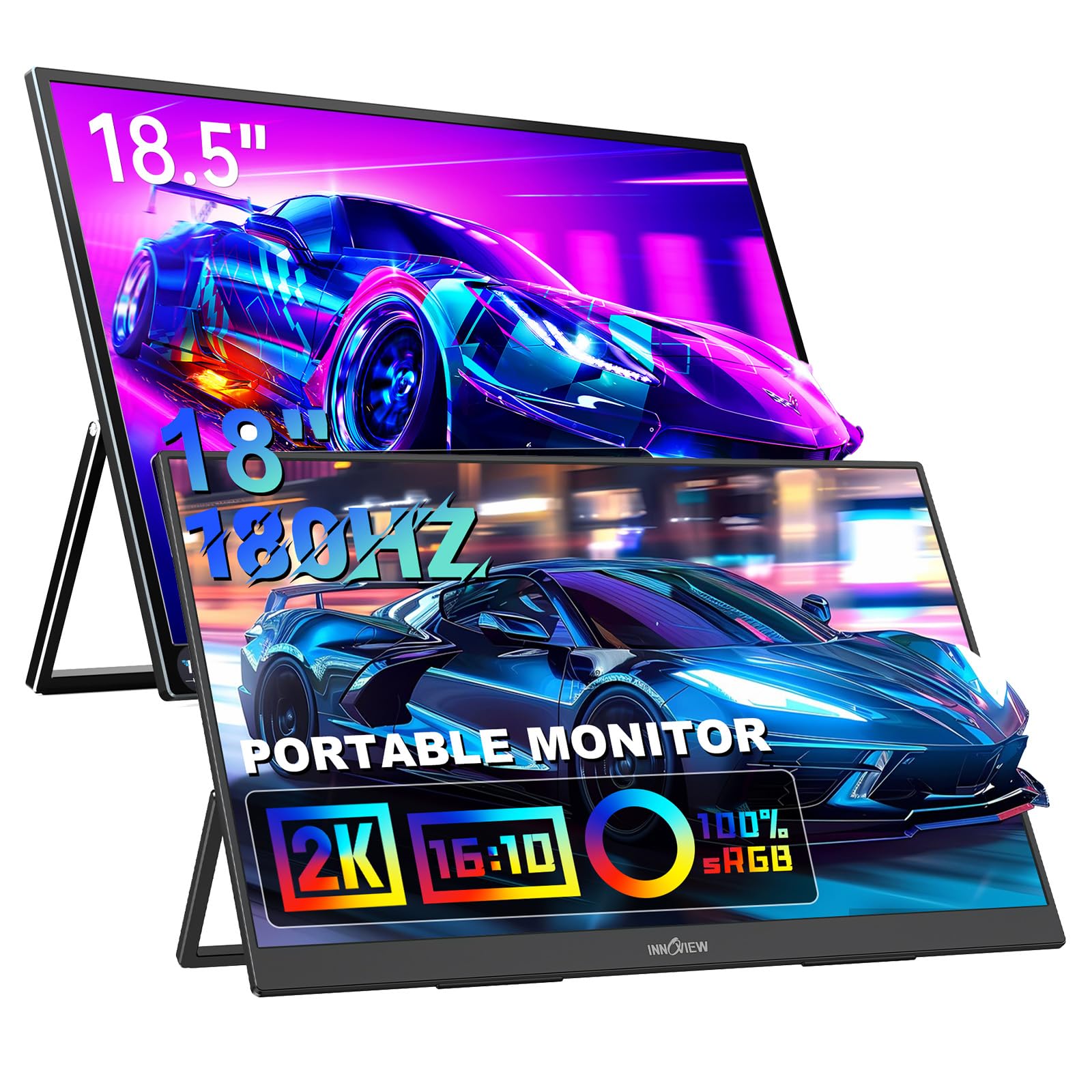 Amazon.com: InnoView 18.5 inch and 18 inch Portable Monitors, One is 18 ...