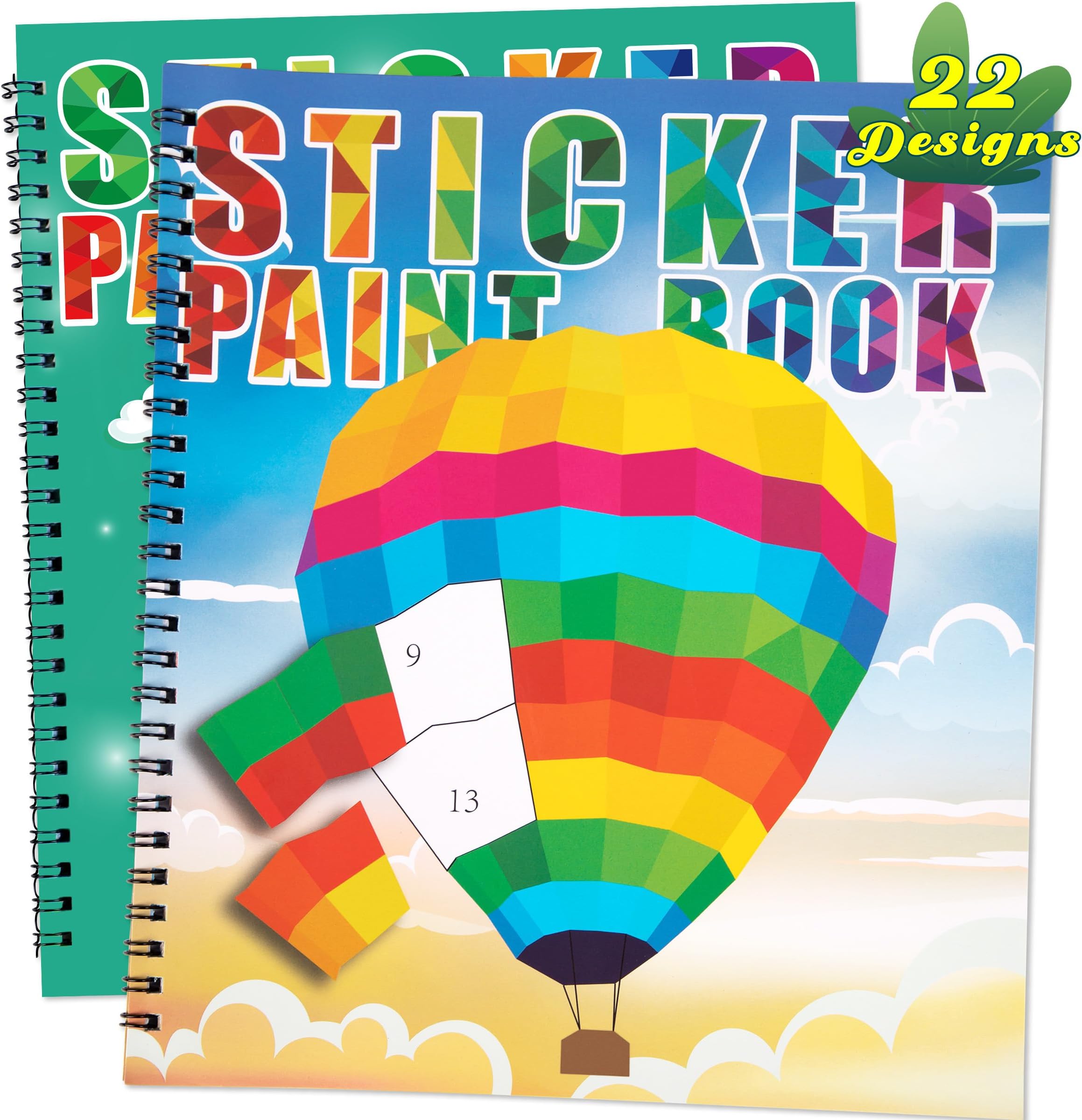 Amazon.com: 2 Pack Crafts for Kids Ages 4-8 Paint by Sticker, Reusable ...