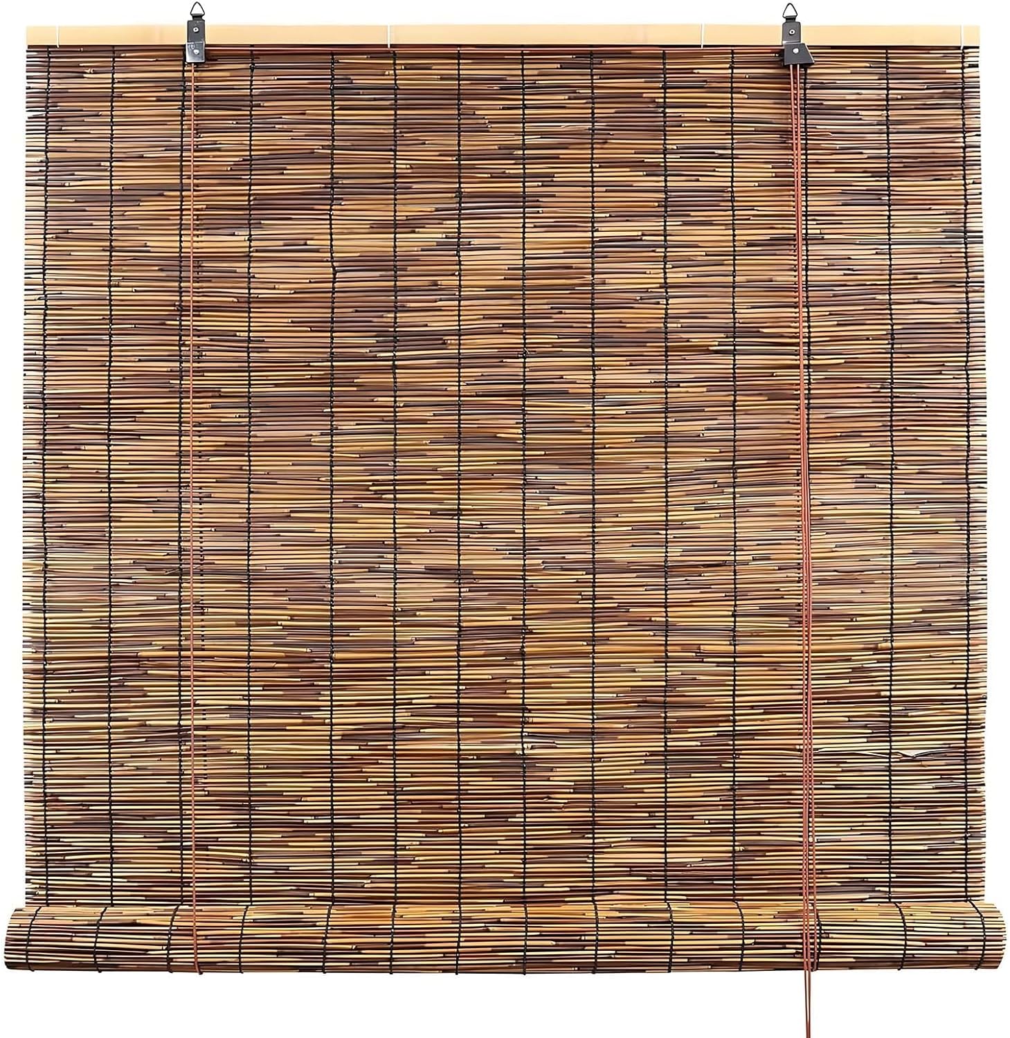 Amazon.com: Bamboo Blinds for Windows Outdoor Roll Up Blinds 10" 24" 36 ...