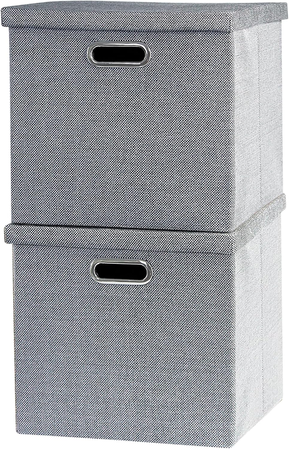 Amazon.com - EITMOW Storage Bins with Lids,13 x 13 Inch Foldable Fabric ...