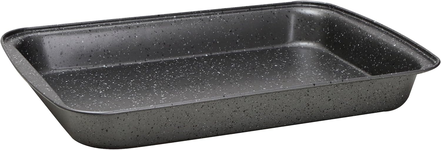 Amazon.com: Bergner Bake Marble Roaster Pan, Carbon Steel, Black, 35.5 ...
