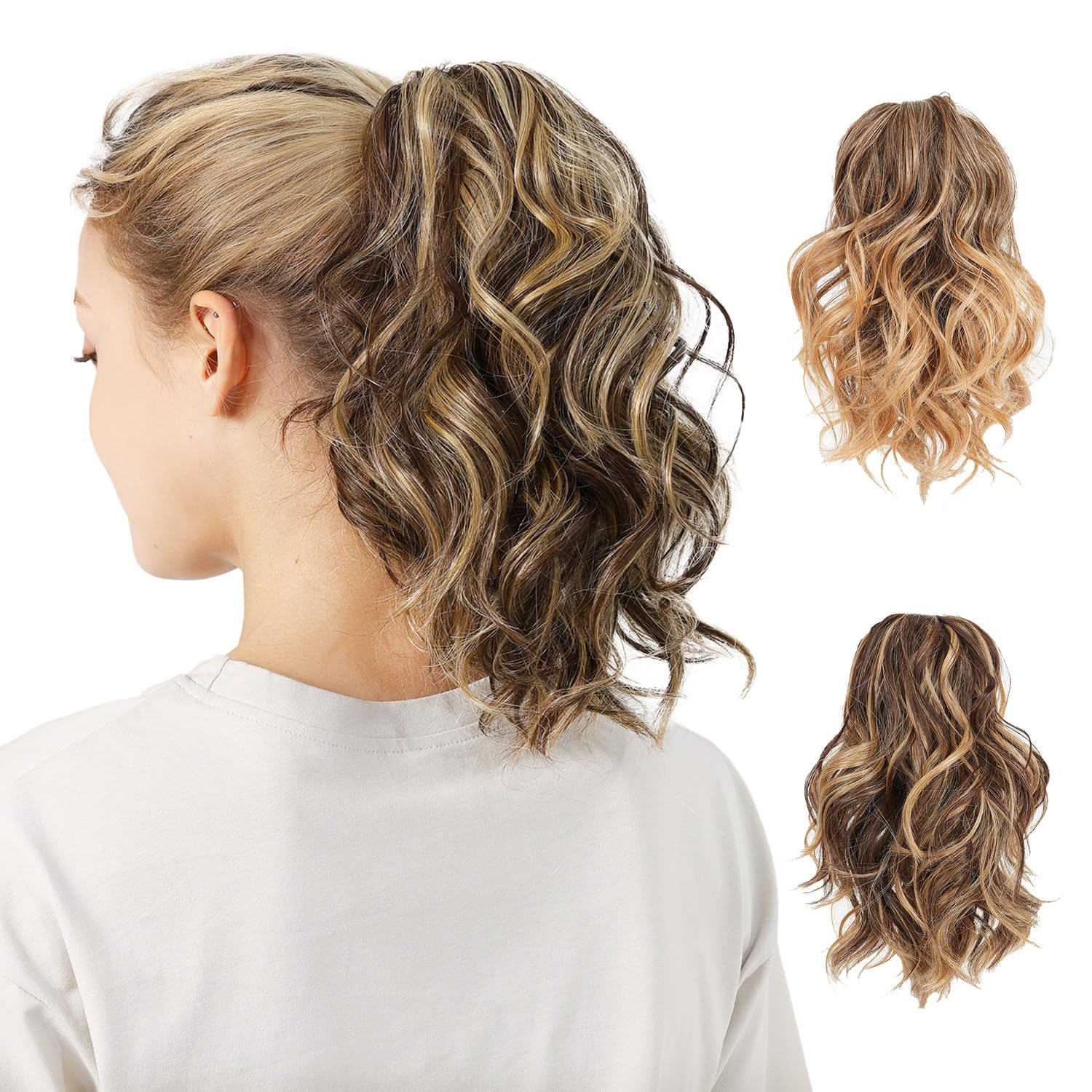 Amazon.com : DAYCEN Claw Clip Ponytail Hair Extension / 10 Inch ...