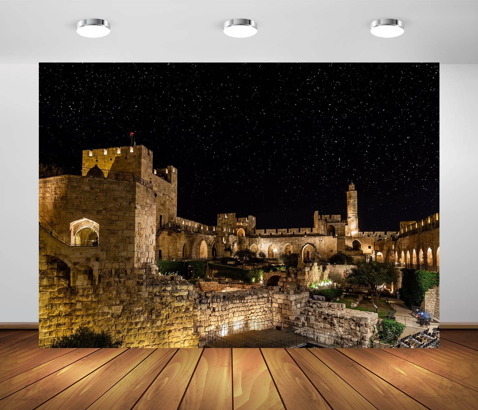 Amazon.com : Ancient Jerusalem Buildings Photography Backdrop, 9x6FT ...