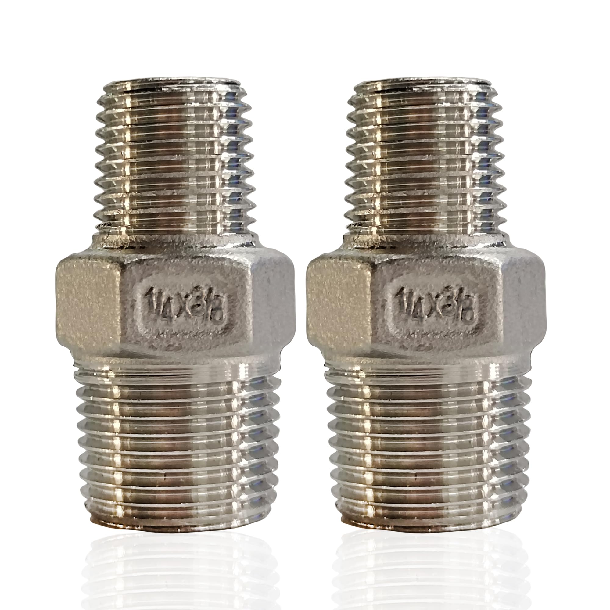Amazon.com: ZOUNI Reducing Hex Nipple, 304 Stainless Steel 3/8" NPT ...