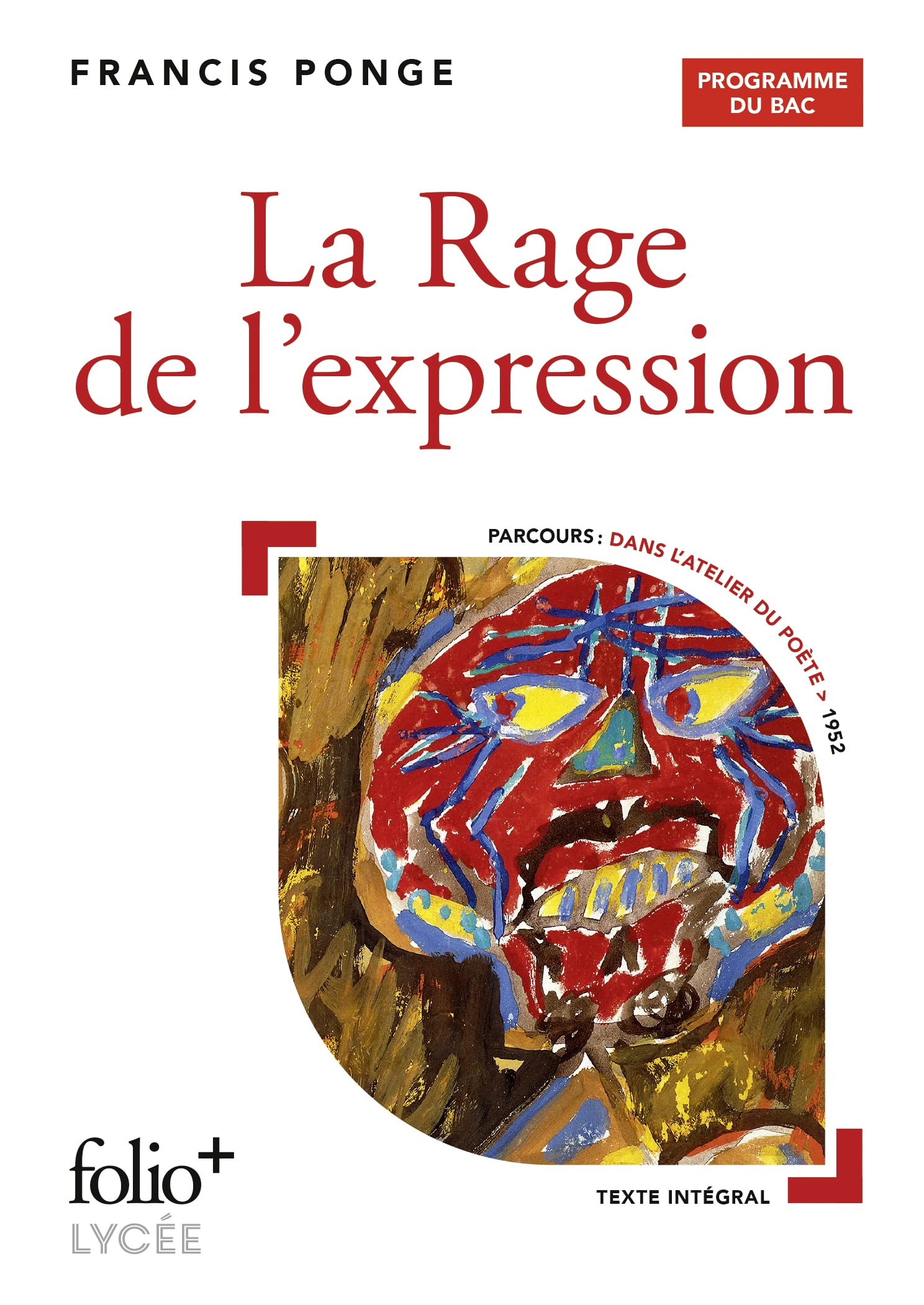 Amazon.fr - La Rage de l'expression - BAC 2025 - Ponge, Francis - Livres