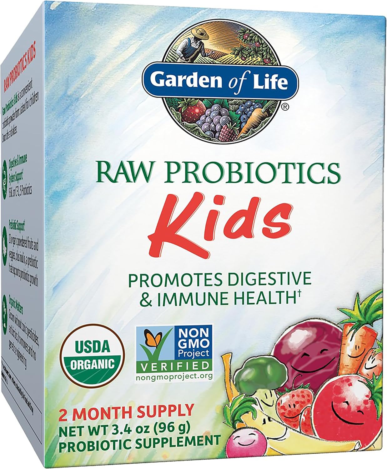 Amazon.com: Garden of Life Organic Raw Probiotics for Kids - 5 Billion ...