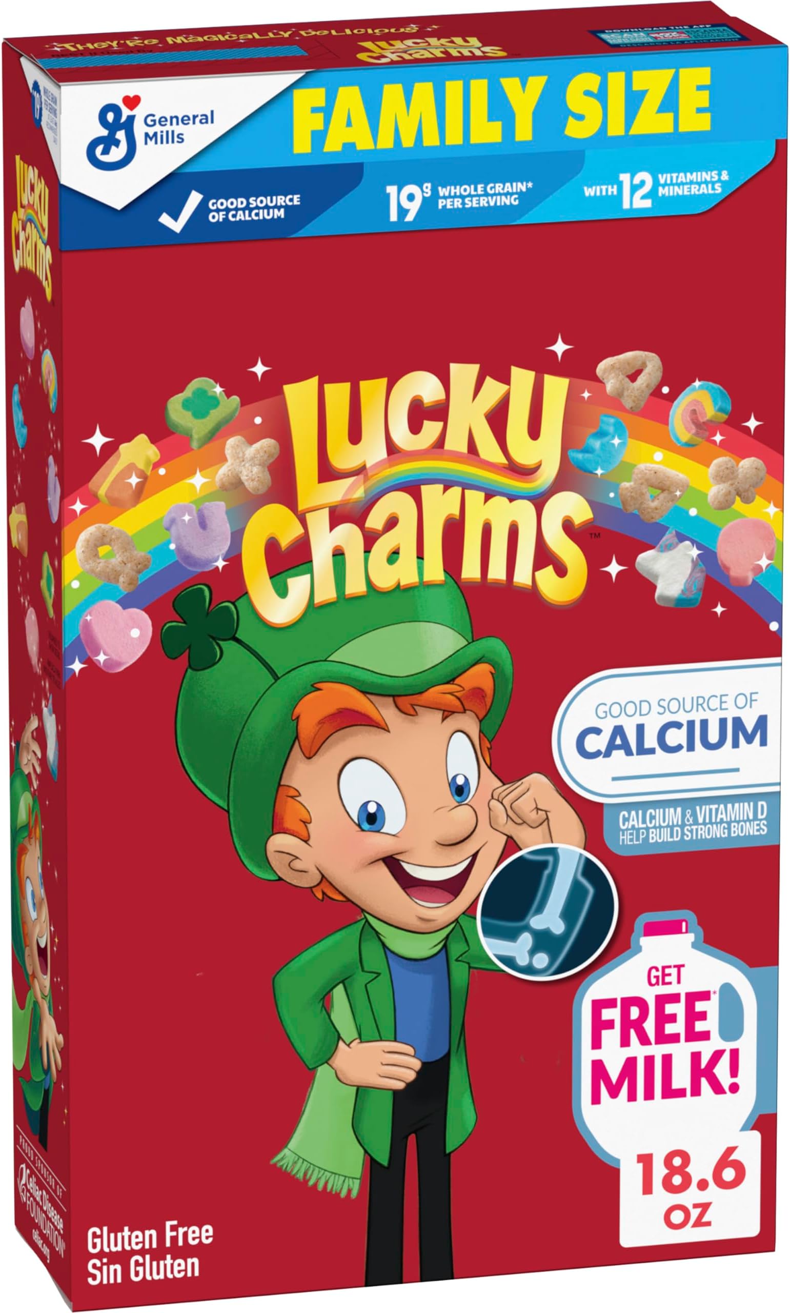 Amazon.com: St Patricks Day Lucky Charms Gluten Free Cereal with ...