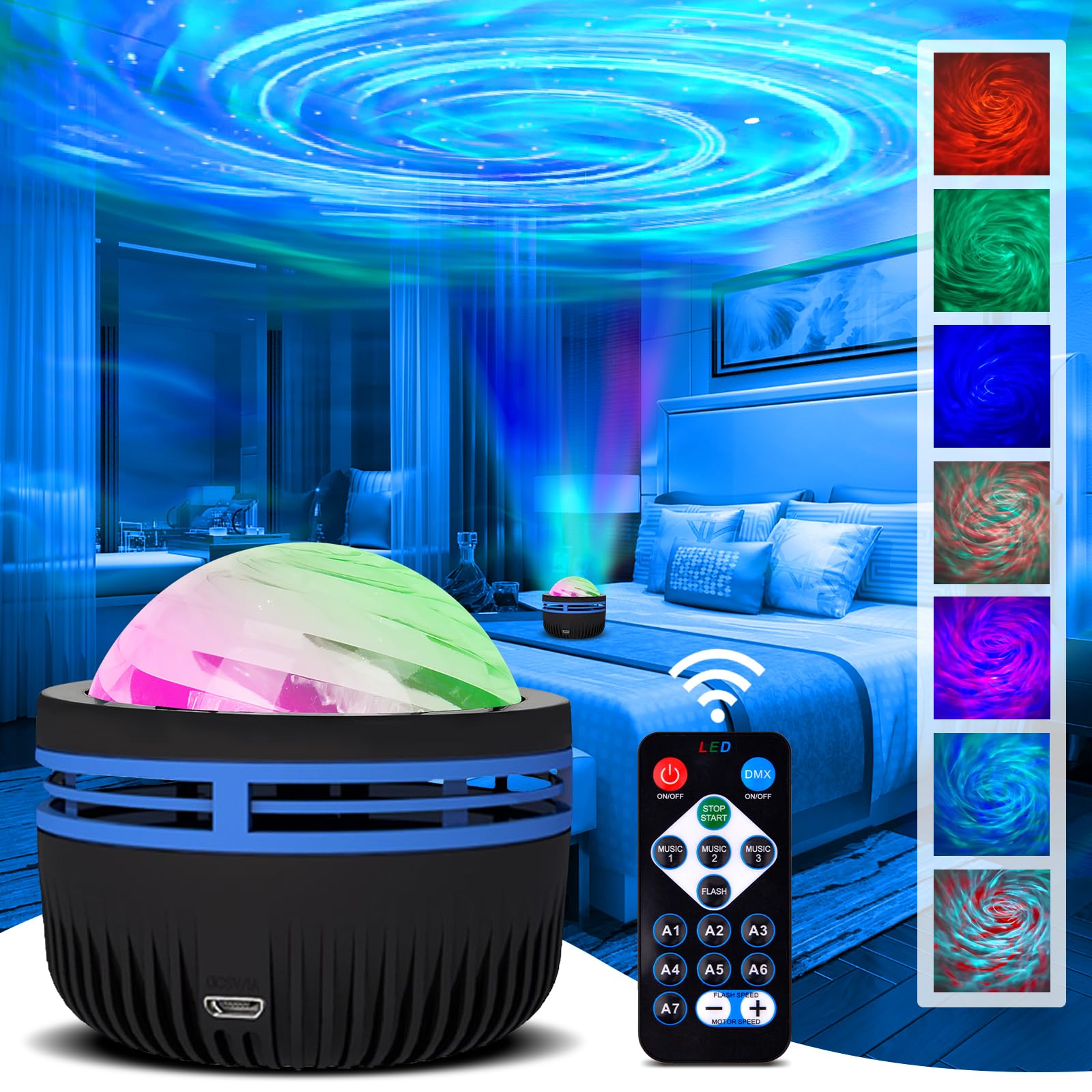 Northern Lights Projector Aurora Projector, Star Projector with Remote ...