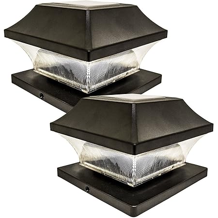 Sogrand Solar Post Cap Lights Outdoor Waterproof Super Bright 20 Lumen ...