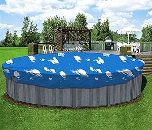 Amazon.com : COARBOR 17' Winter Ground Pool Cover for 14' Above Ground ...