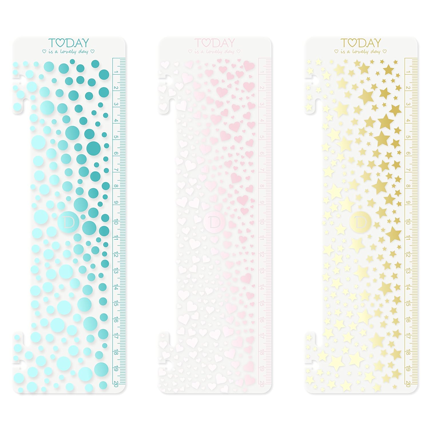 Discagenda Today Marker, Bubbles Hearts Stars for 6 Rings Binder and ...