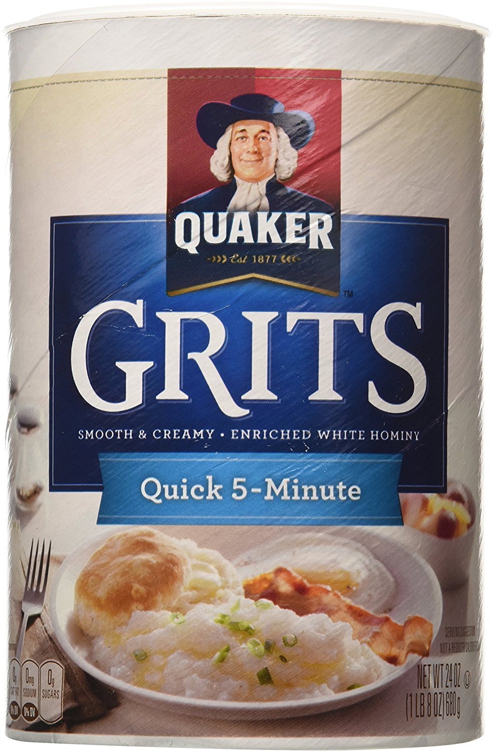 Amazon.com: Quaker Quick 5 Minutes Grits 24 oz: Breakfast Grits