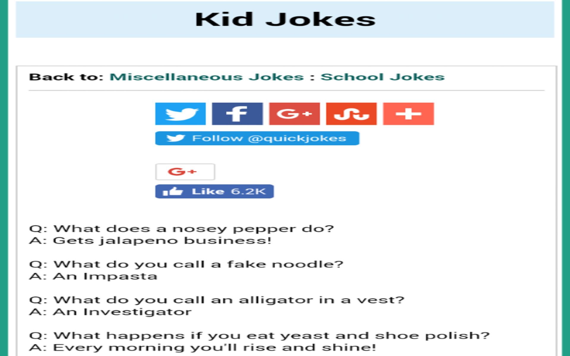 Kid Jokes - App on Amazon Appstore