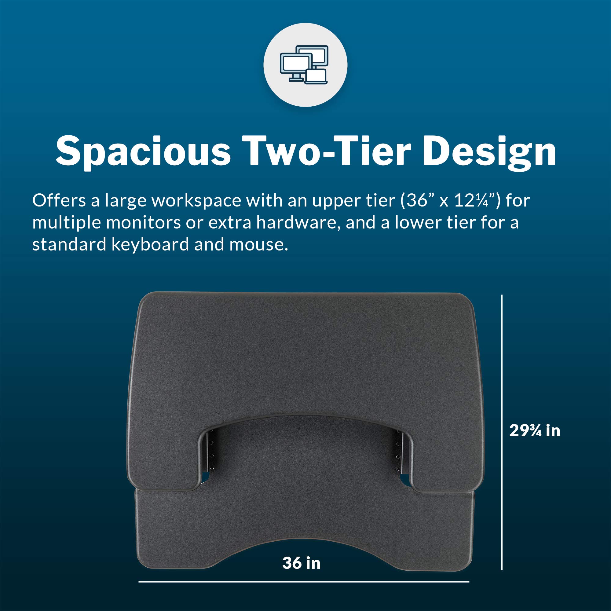 Buy VariDesk Pro Plus 36 by Vari - Dual Monitor Standing Desk Converter ...