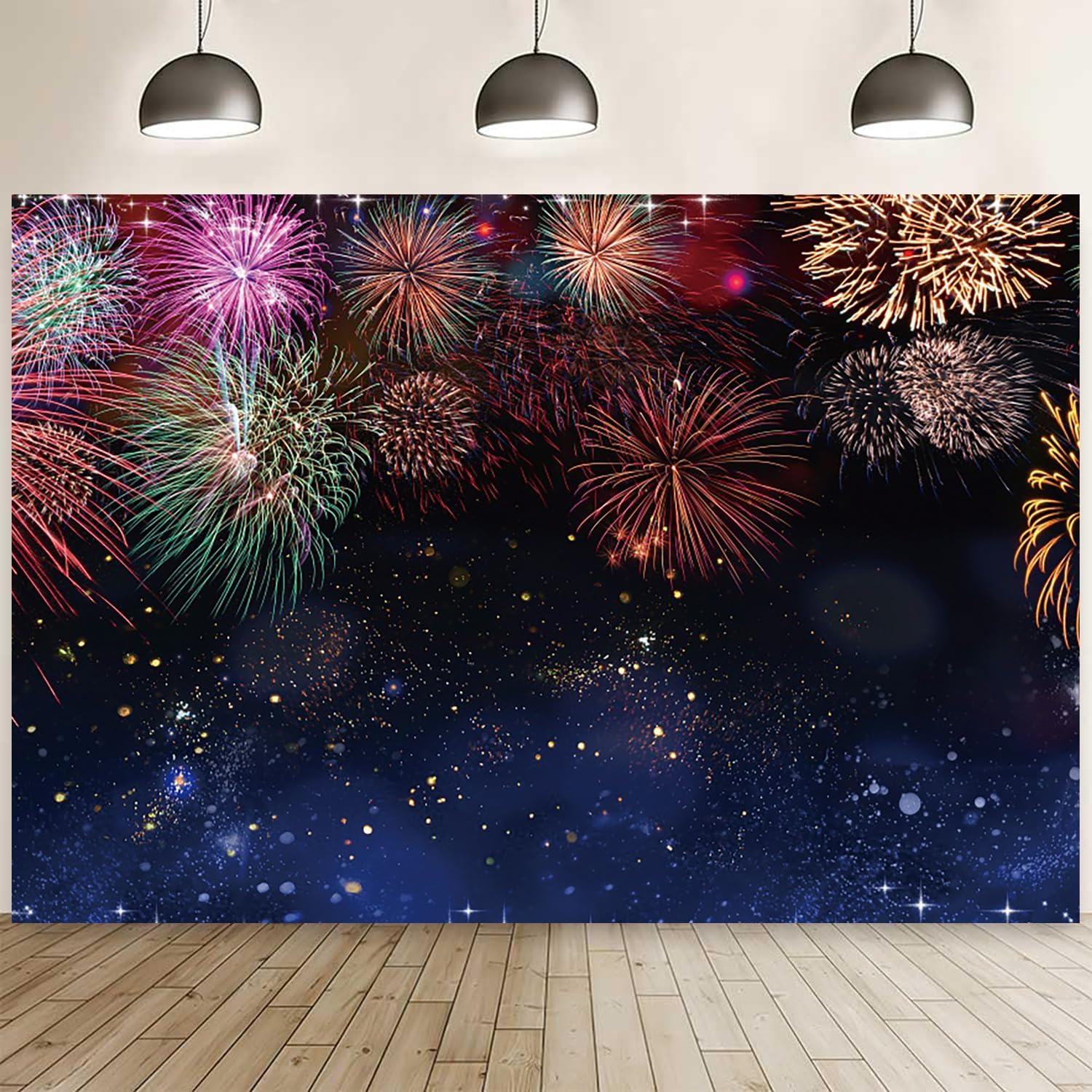 Amazon.com : 7x5ft 2025 New Year Backdrop New Year Eve Sparklers ...