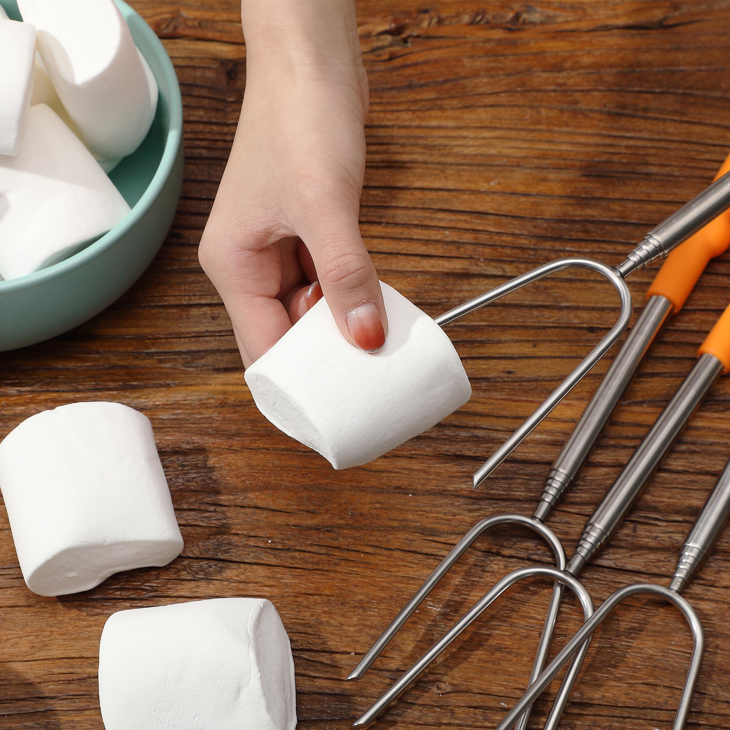 Snapklik.com : Marshmallow Roasting Sticks - 10 Pack, 45" Extendable ...