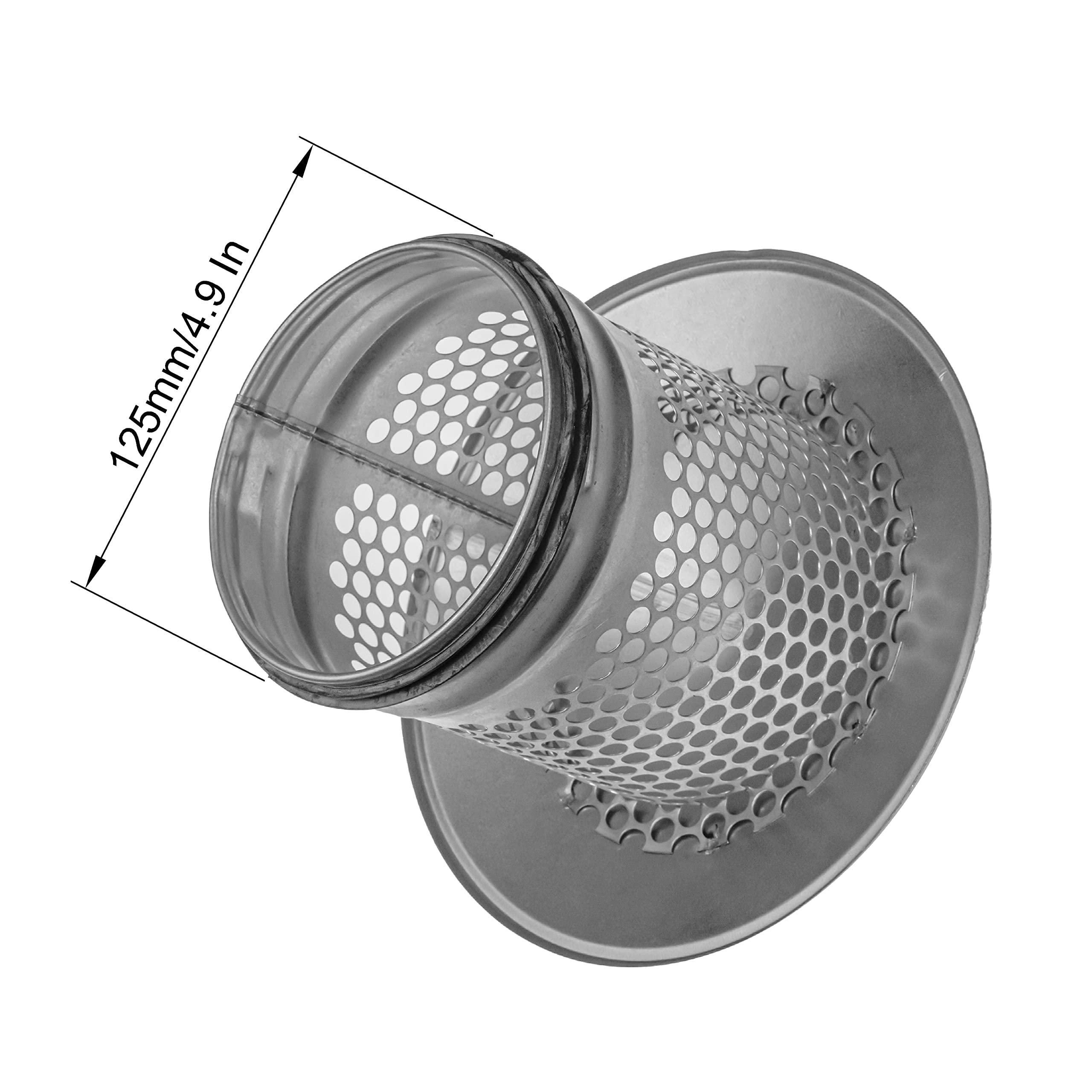 Snapklik.com : 5 Inch Round Roof Rain Cap HVAC Vent Galvanized Steel ...