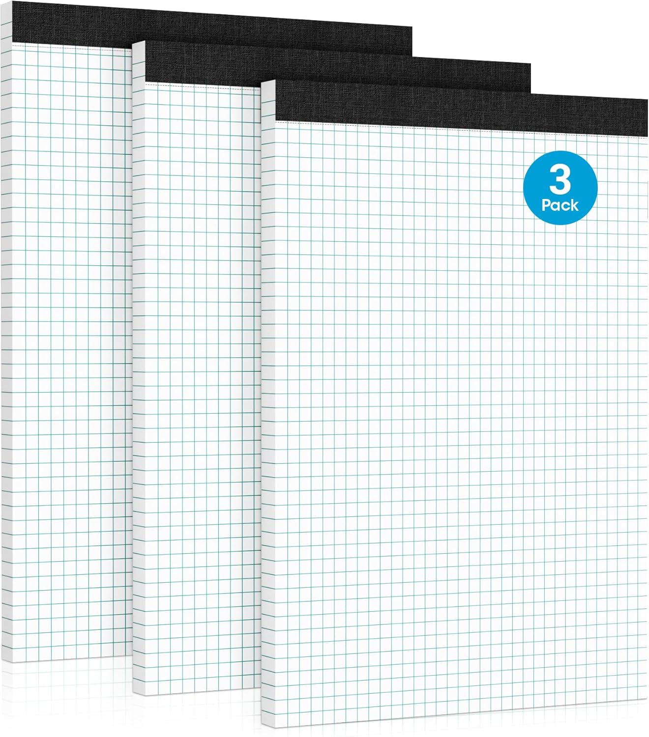 Graph Paper Pads 8.5 x 11 Graph Paper Notebook, 3 Pack 4x4 Quad Grid ...