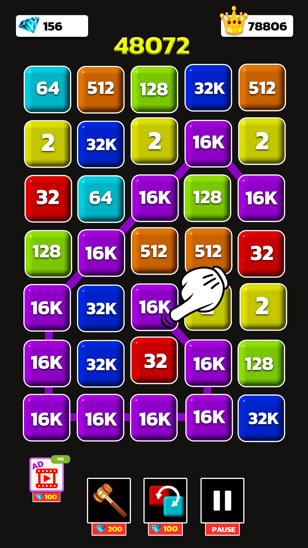 2248 Number Block Merge Puzzle 3D – Connect & Match Numbers - App on ...