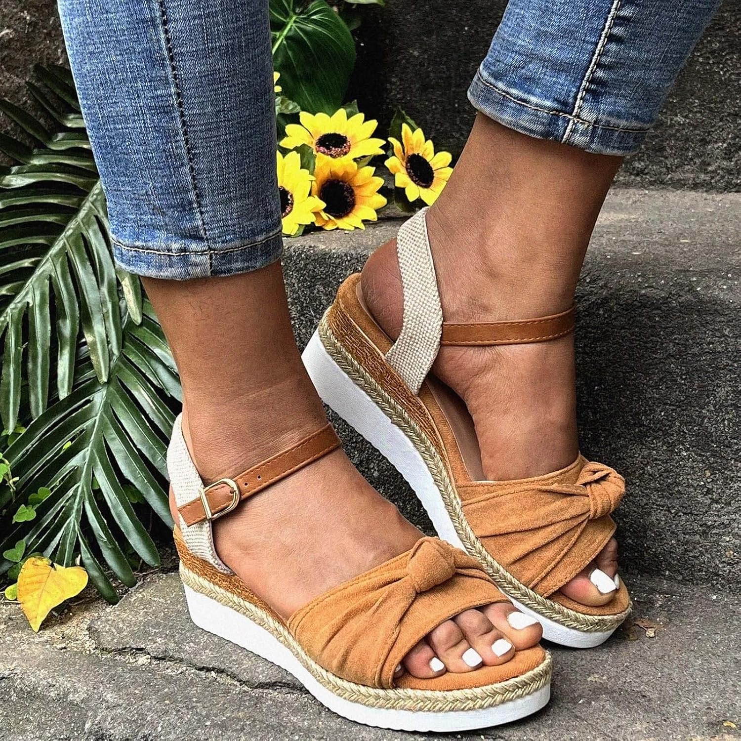 Amazon.com: Orthopedic Platform Wedge Sandals for Women 2025 New ...