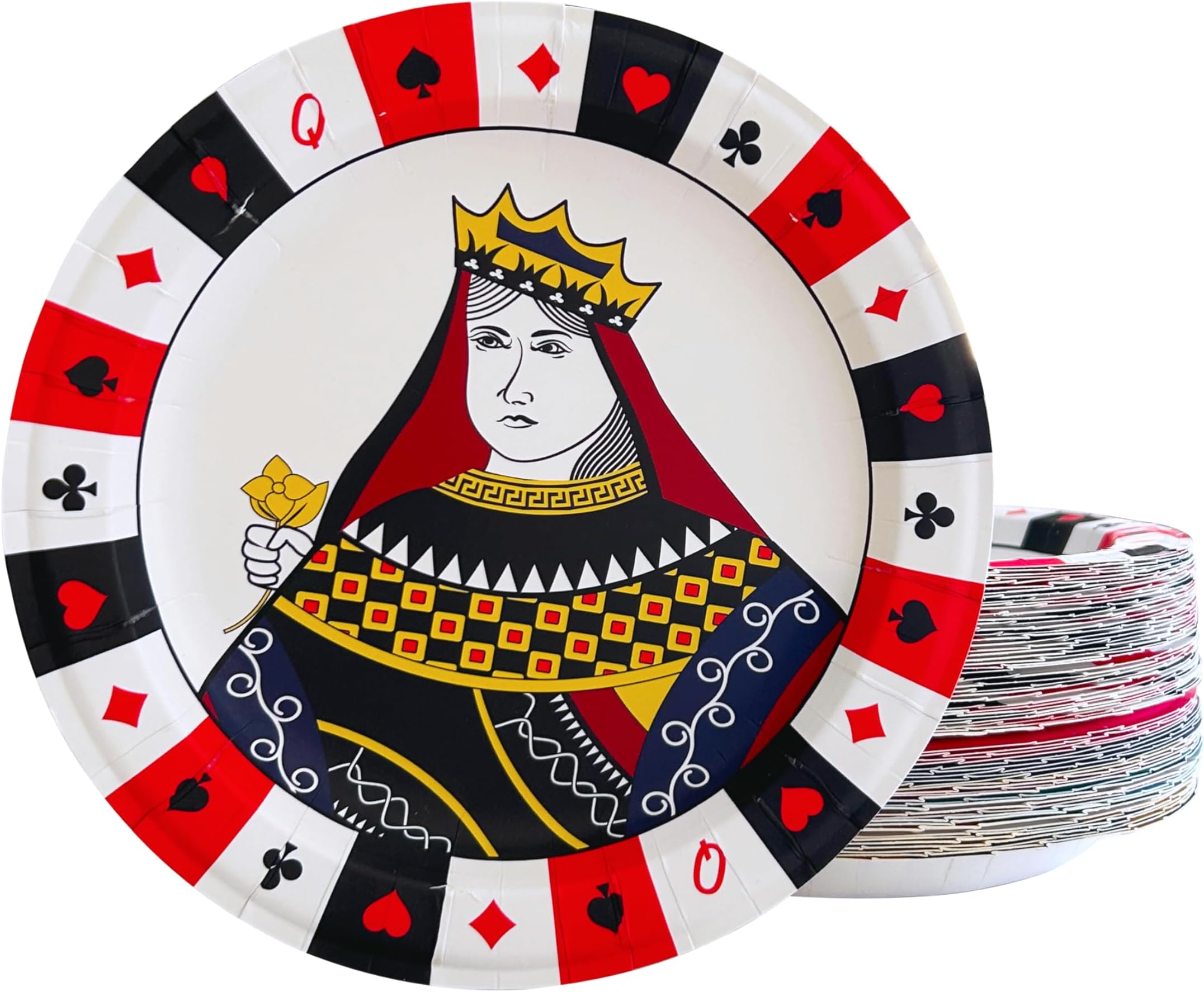 Amazon.com: 48PCS Casino Party Paper Plates Las Vegas Theme Party ...