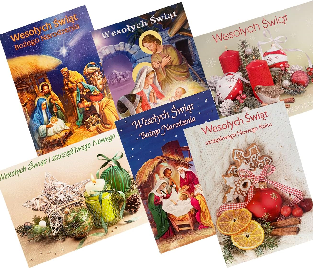 Amazon.com : GRANDA Polish Traditional Christmas Greeting Cards with ...