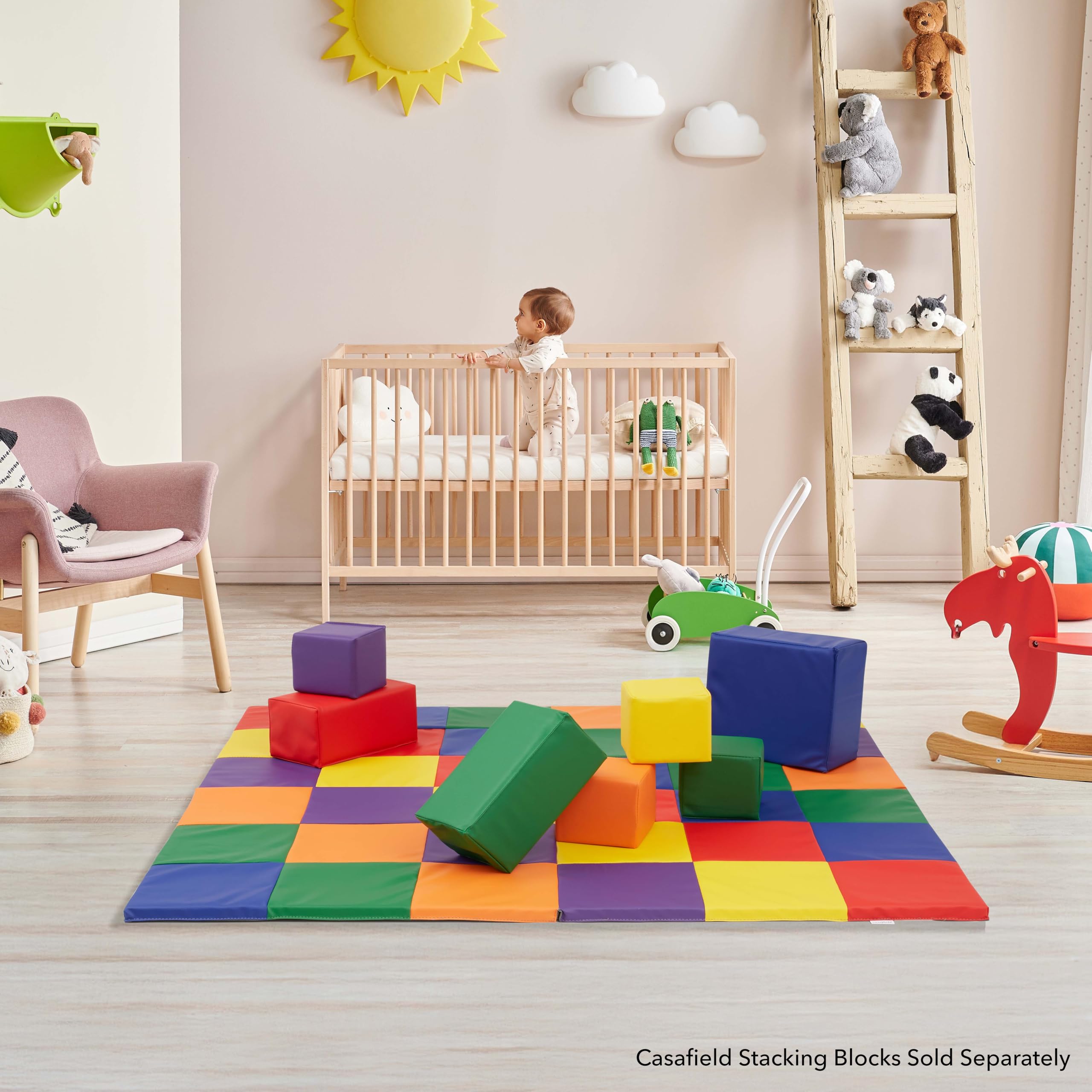 Snapklik.com : Play Mat, 58" X 58" Foldable Kids Activity Floor Mat For ...