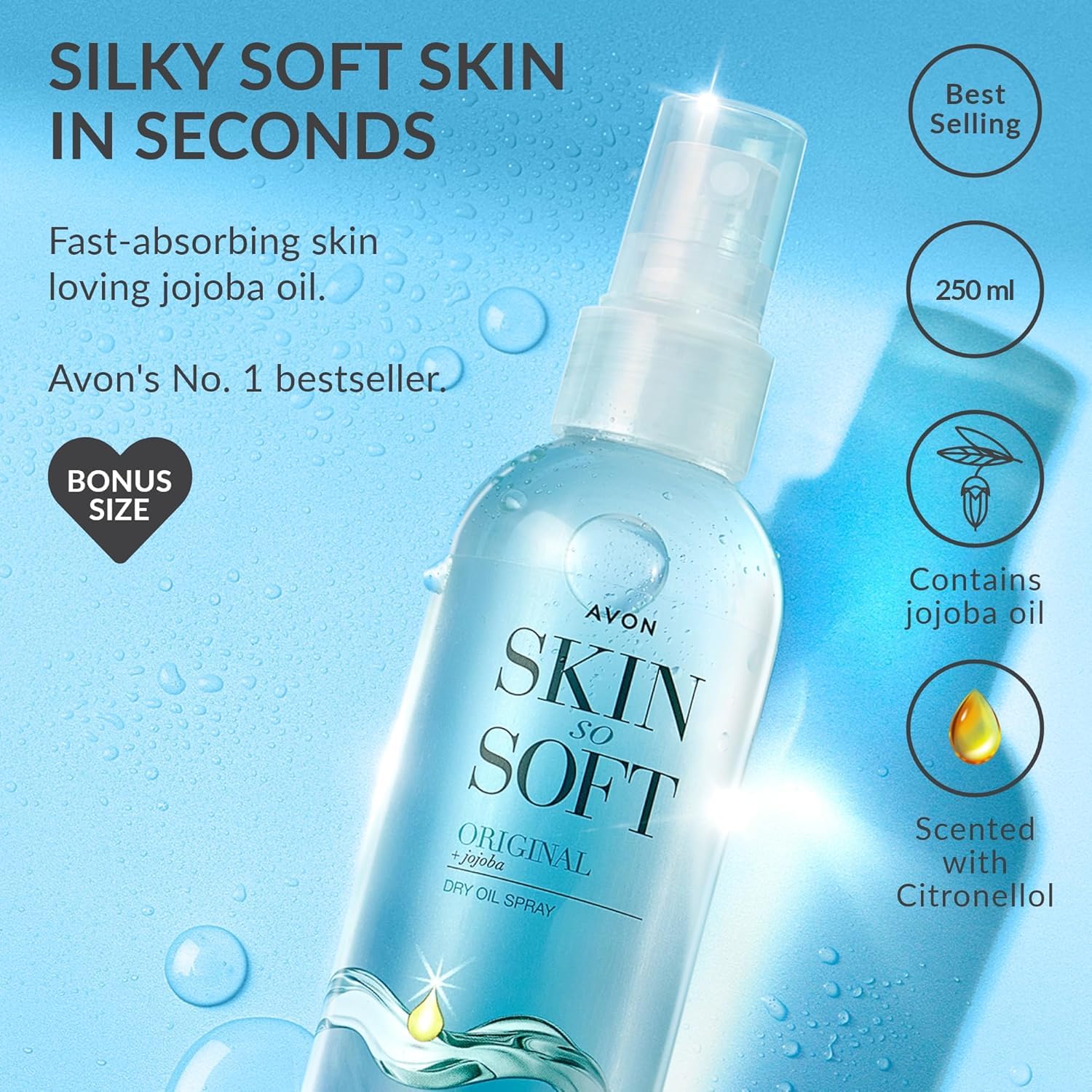 Snapklik.com : Skin So Soft Original Bath Oil Spray Bonus Size