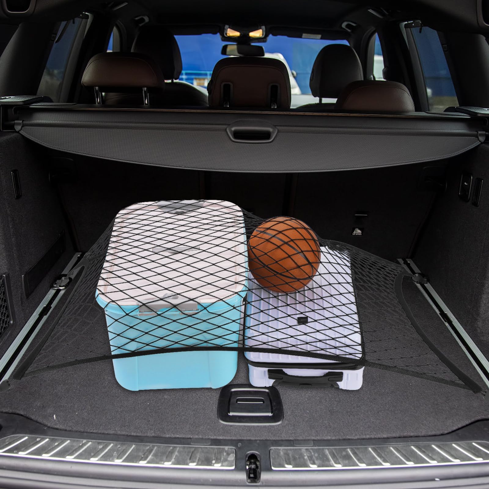 Amazon.com: Kaskawise Elastic Cargo Net for SUV,Truck Net Organizer ...