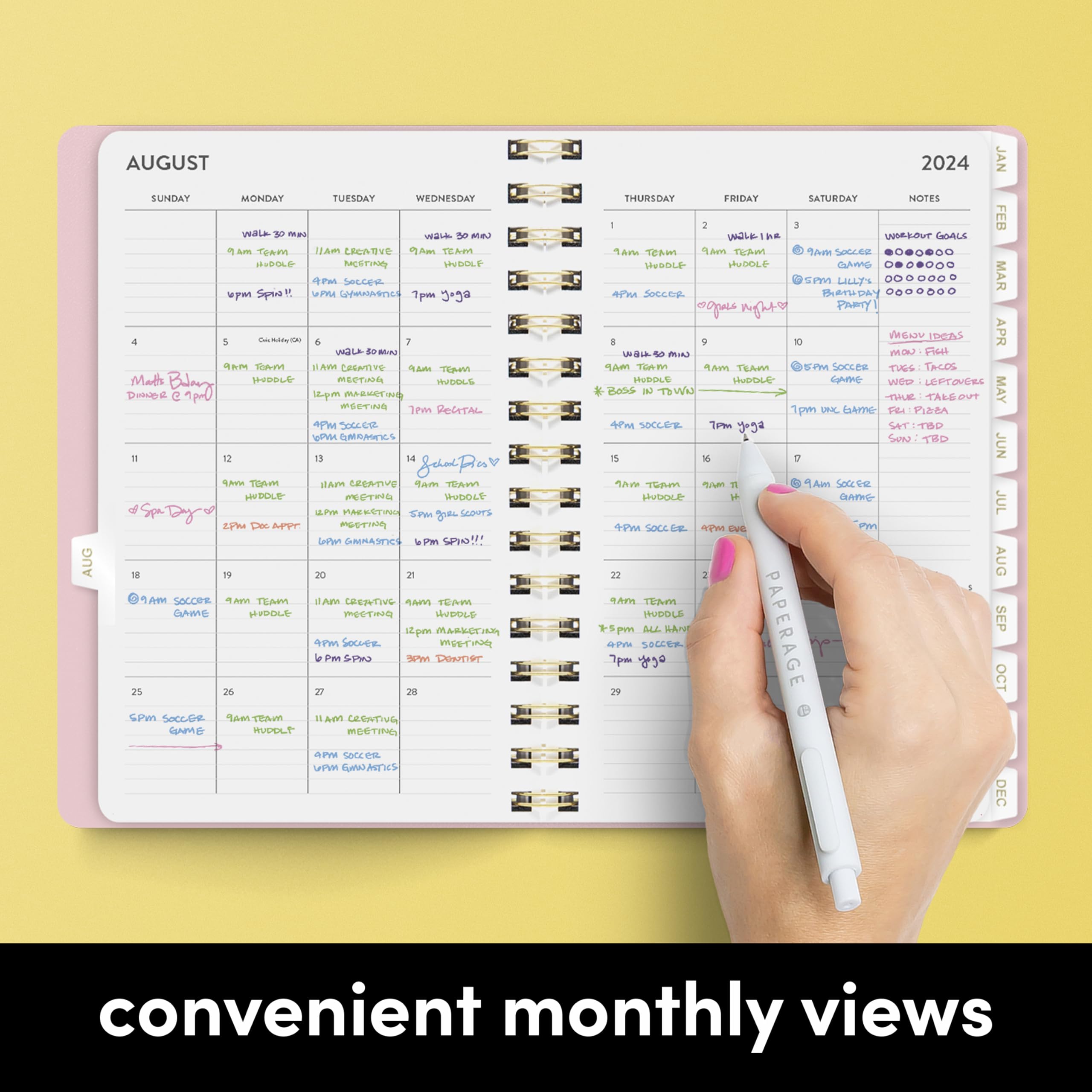 Snapklik.com : PAPERAGE 17 Month Academic Planner 2024-2025, Weekly ...
