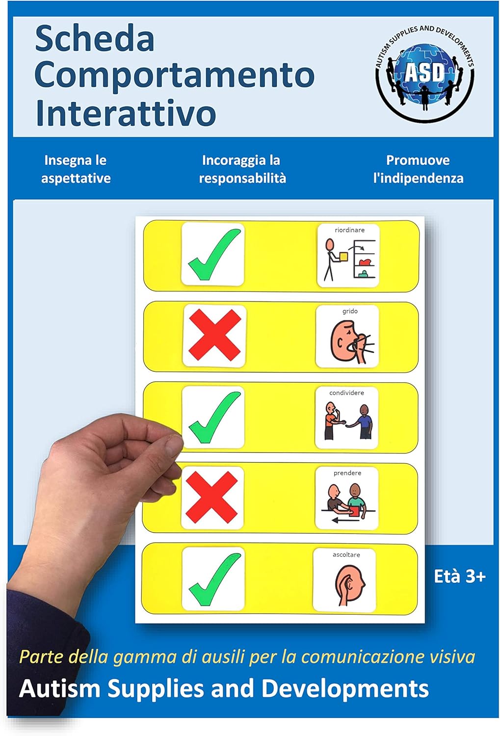Plastic Visual Interactive Behaviour Board (Italian) – BigaMart