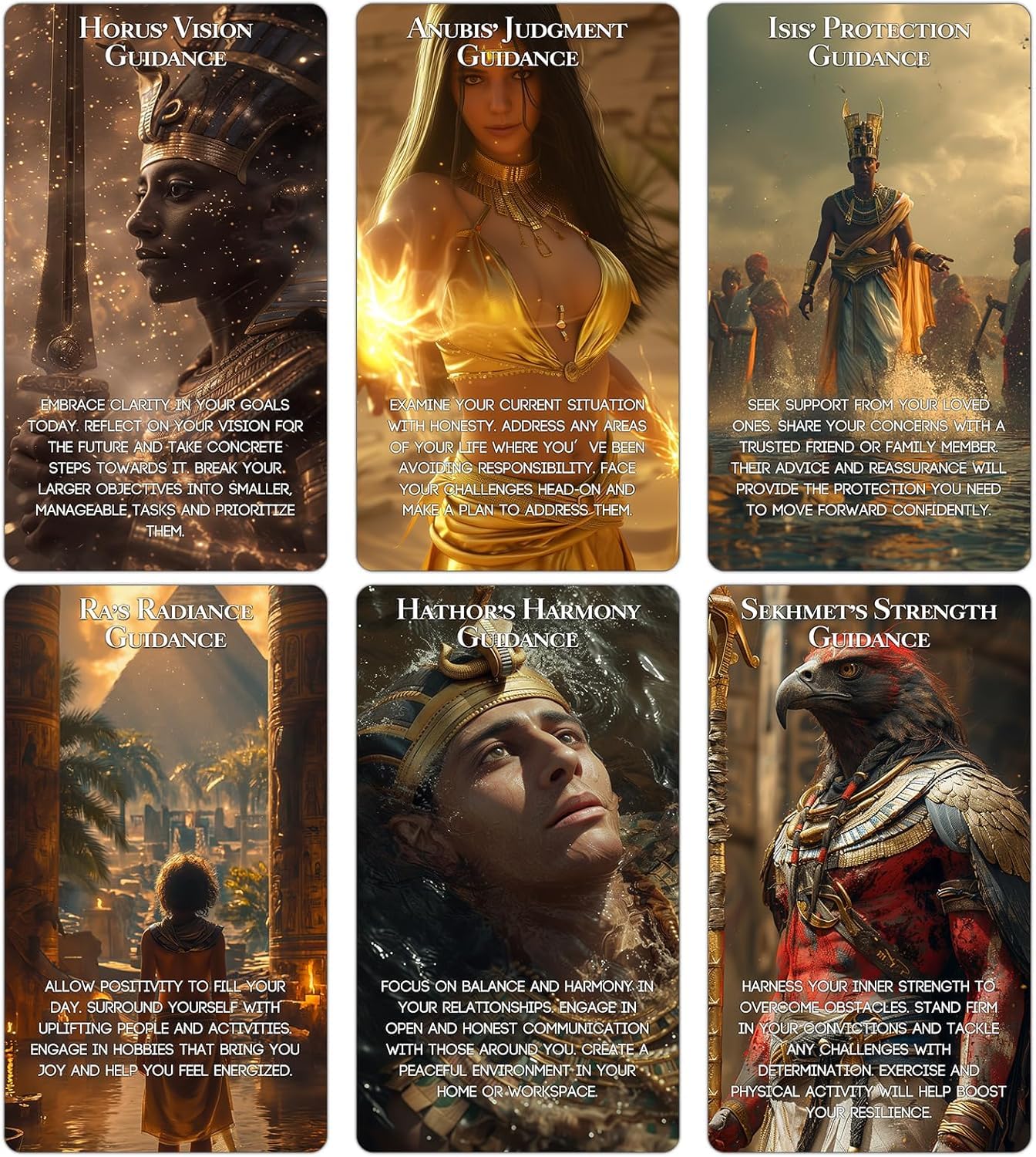 Powerful Ancient Egyptian Oracle Cards, Egyptian Symbols Oracle Deck ...