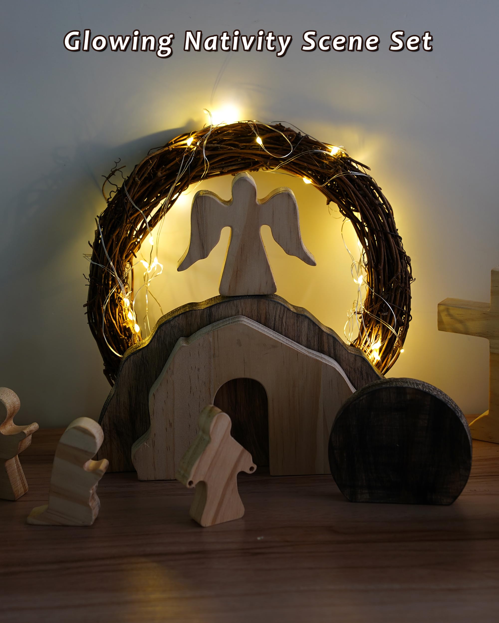 Snapklik.com : FONYICK 11 Pcs Easter Resurrection Scene Set, Small ...