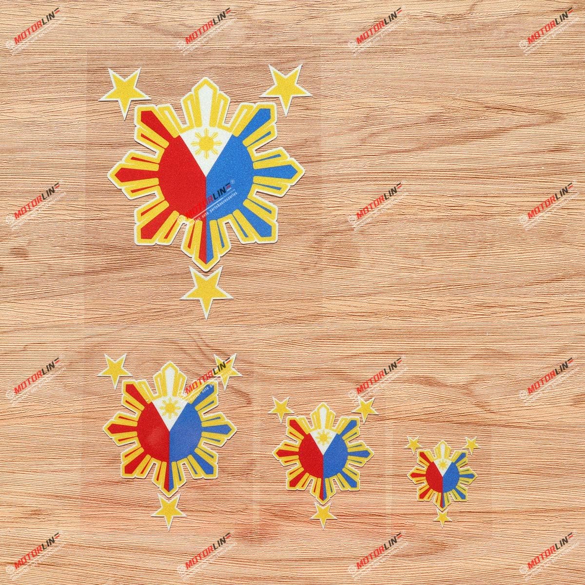 Amazon.com - Eight-ray Sun Stars Philippines Flag Filipino Vinyl Decal ...
