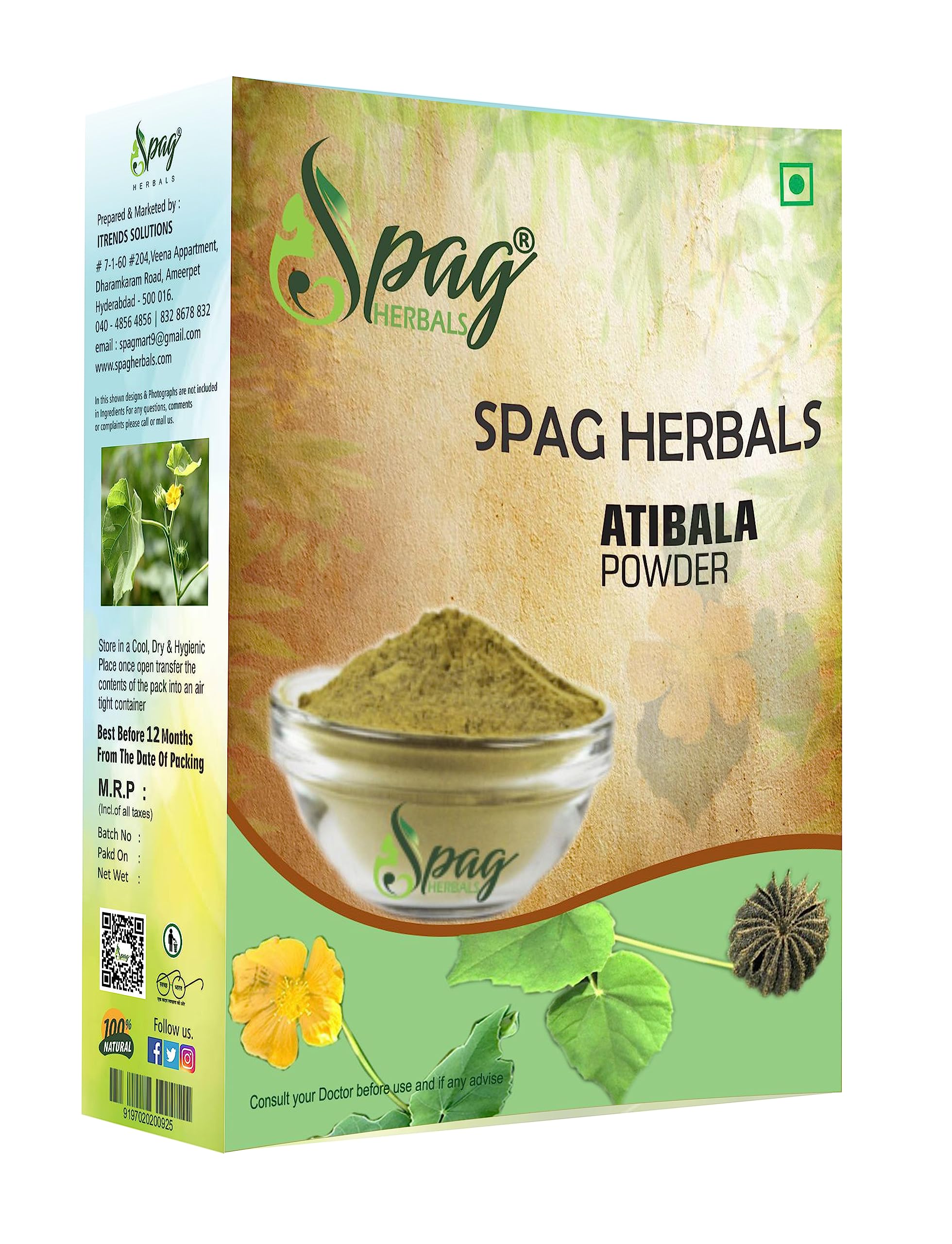 Spag Herbals Atibala bala kangi abutilon thuthi indian mallow duvvena ...