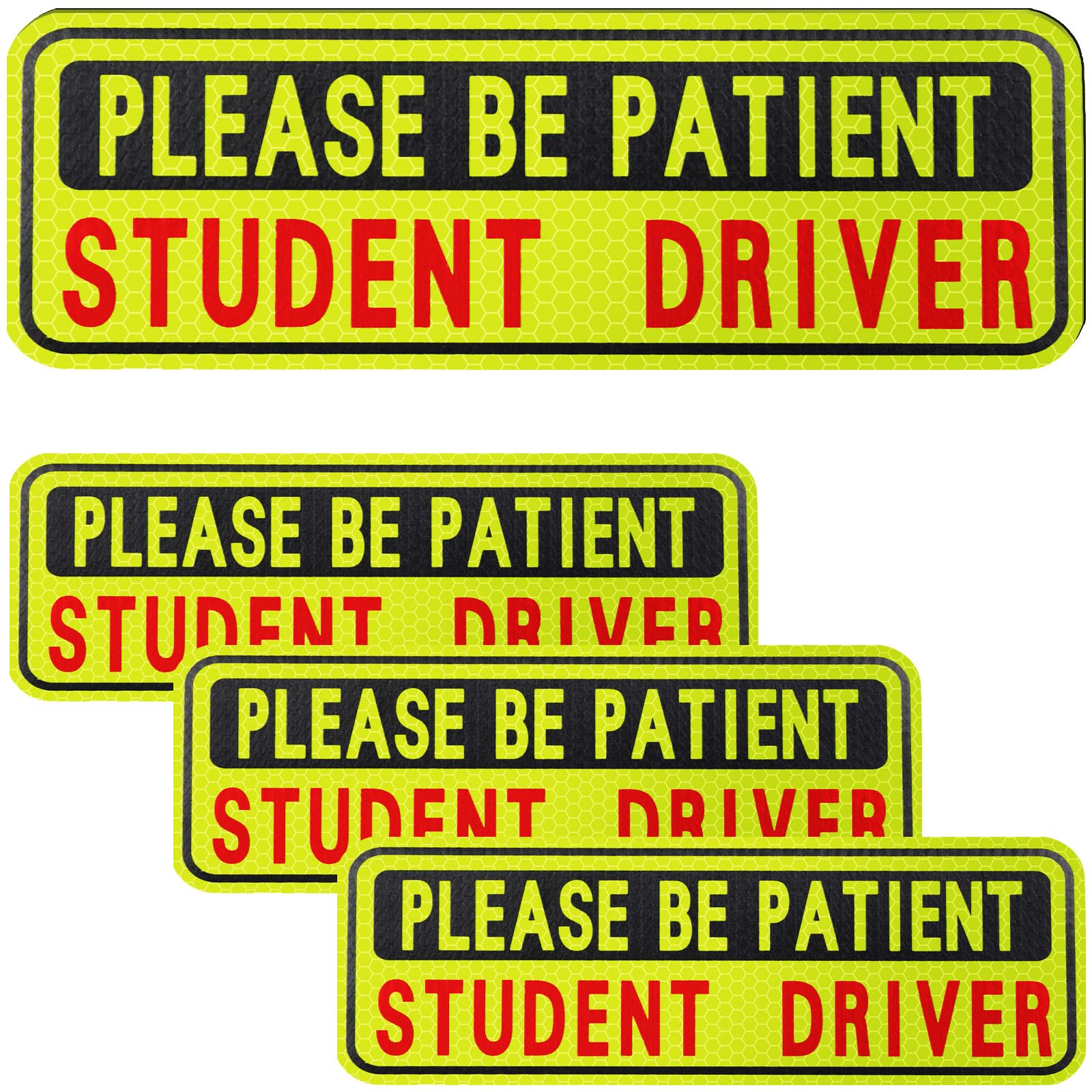 Amazon.com: 4 PCS Student Driver Magnet for Car, Please Be Patient ...