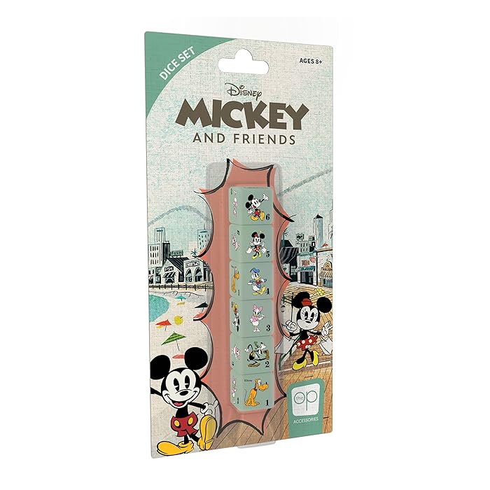 Buy Disney Mickey Mouse Dice Set | Collectible d6 Dice Featuring ...