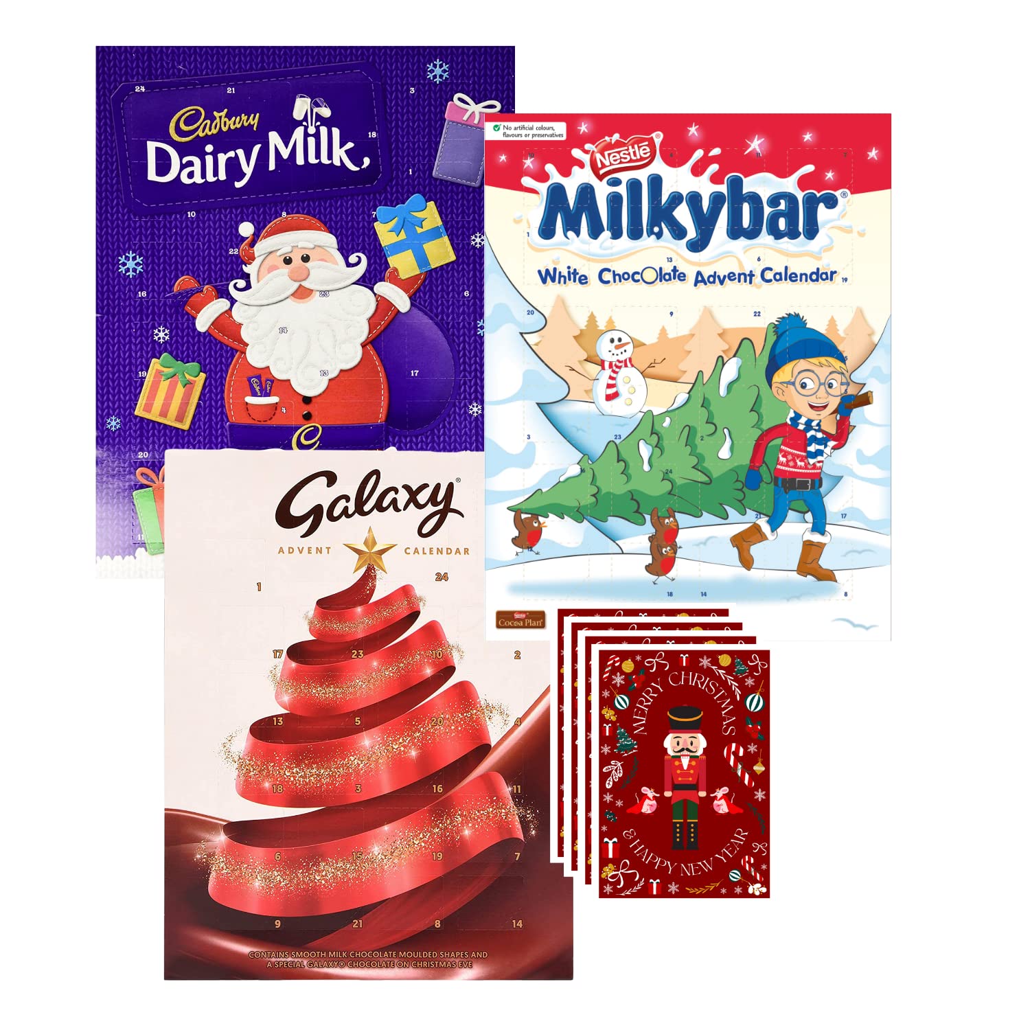 Buy Kids Chocolate Advent 2022 - Cadbury Dairy Milk, Nestle Milkybar ...