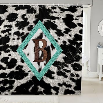 jejeloiu Cow Fur Print Shower Curtain for Bathroom Decor Personalized ...