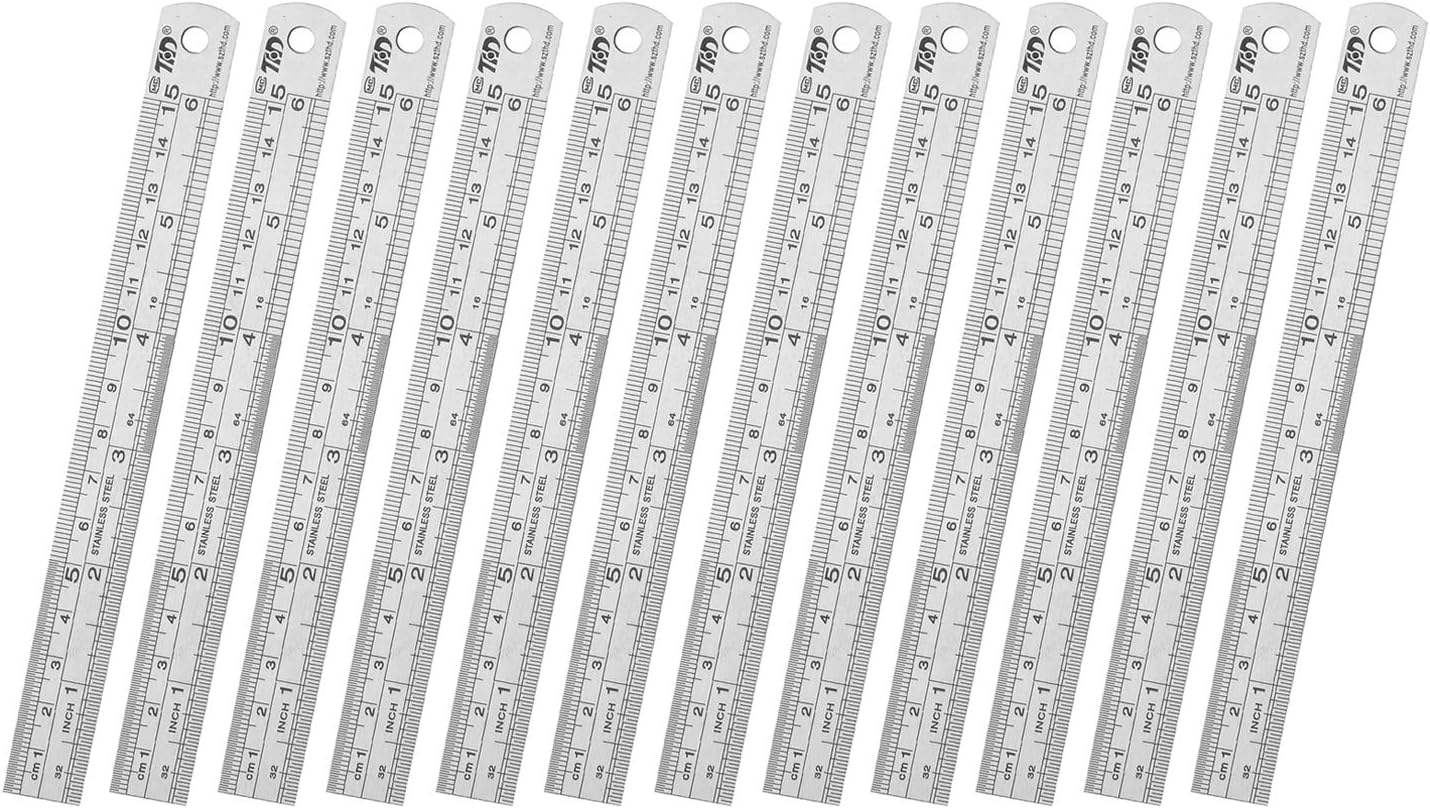 Amazon.com : Ludwig Precision Aluminum Straight Edge Ruler, 6-INCH ...