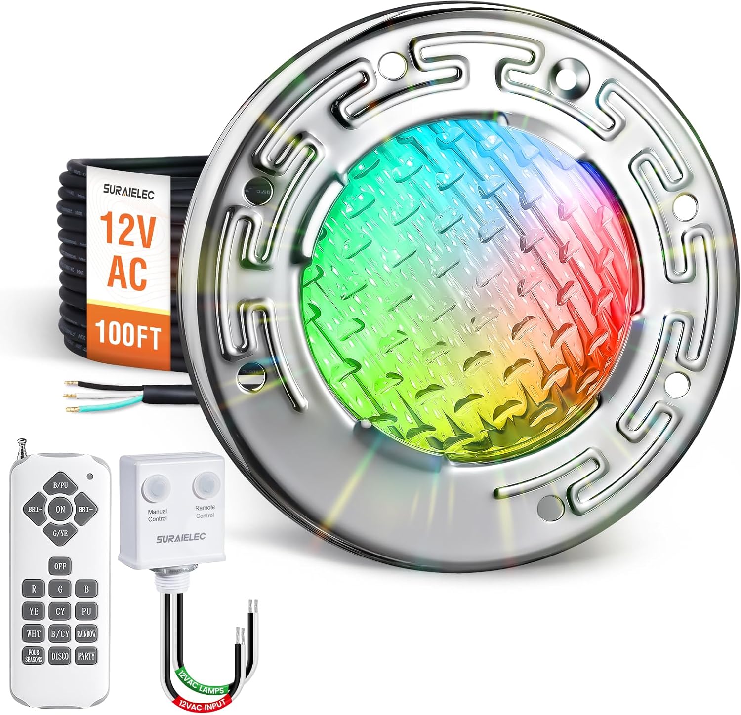 Amazon.com : SURAIELEC 6 Inch LED Spa Lights, 12V AC Color Changing ...